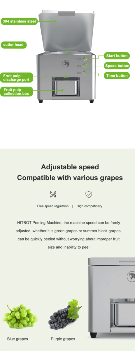 Fully Automatic Grape Peeler Machine