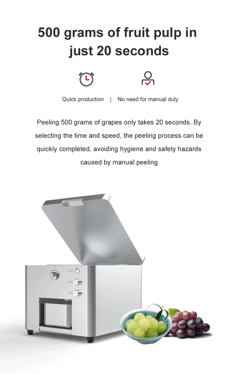 Fully Automatic Grape Peeler Machine