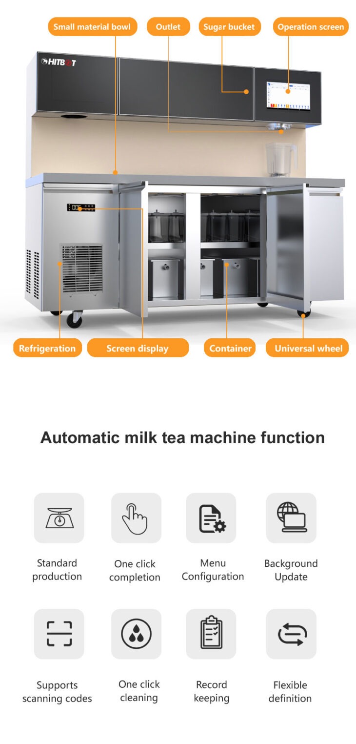 Milk tea machine Hitbot newly developed device