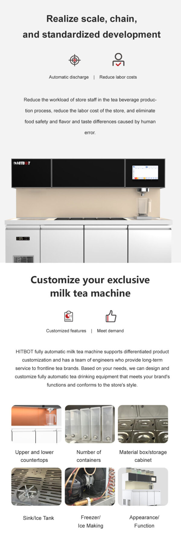 Milk tea machine Hitbot newly developed device